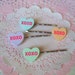 Valentine Hair Pin Heart Hair Pin XOXO Hair Pin Hair Accessories - Etsy