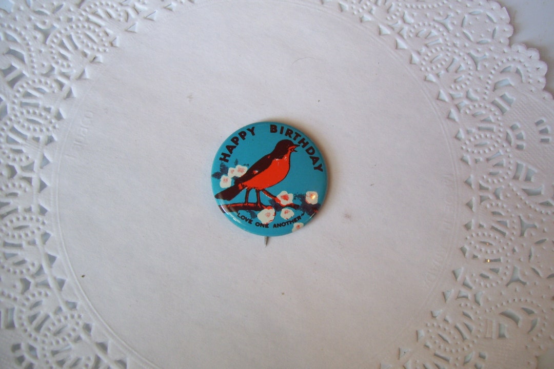 Happy Birthday Pin Vintage Happy Birthday Pin Robin Pin Etsy happy-birthday-pin-vintage-happy-birthday-pin-robin-pin-etsy