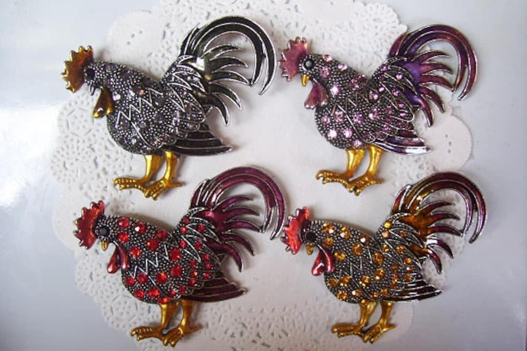 Rooster Magnet - Chicken Refrigerator Magnet - Chicken Jewelry ...