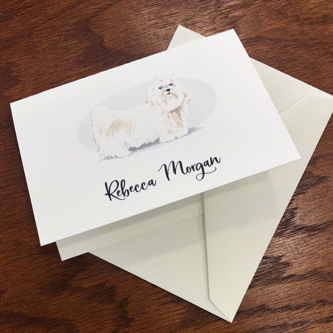 Personalized Maltese Cards - Etsy
