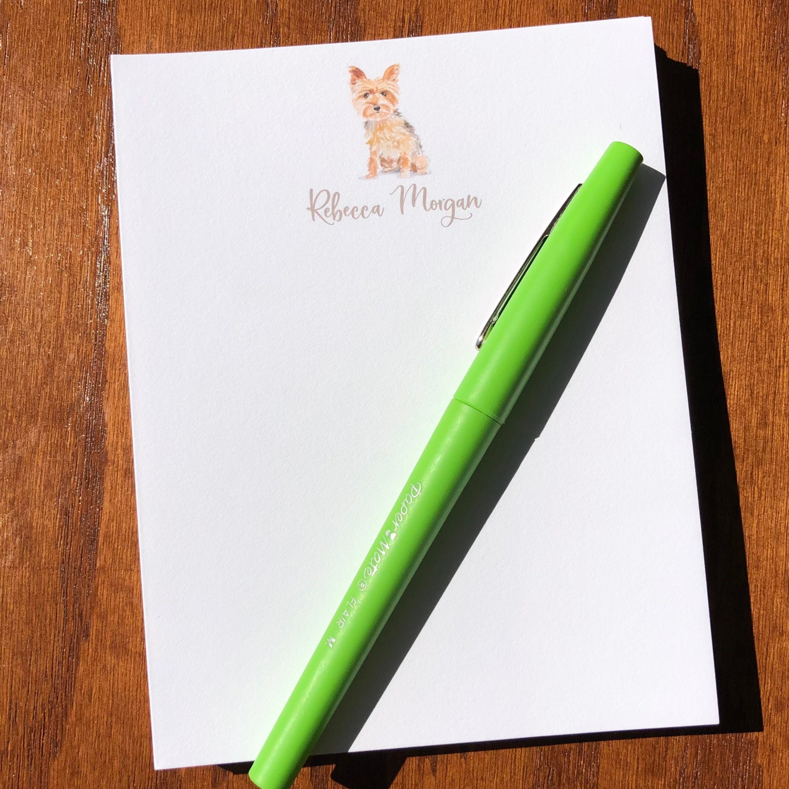 Personalized Yorkie Note Cards - Etsy Singapore