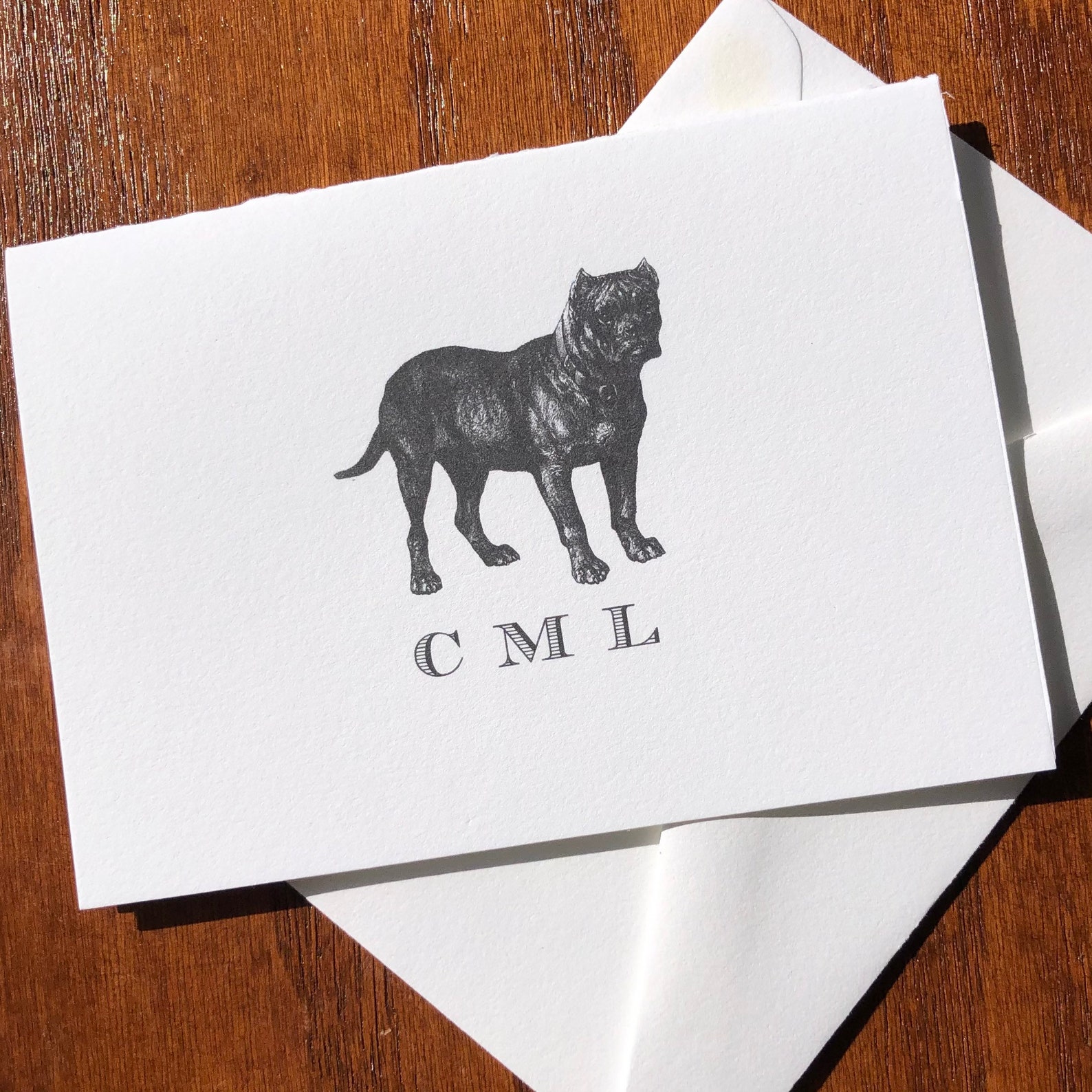 Personalized Pit Bull Cards | Etsy