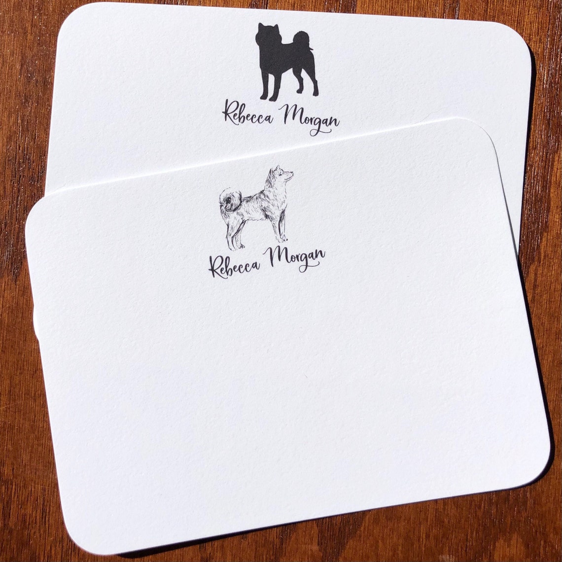 Personalized Shiba Inu Note Cards - Etsy