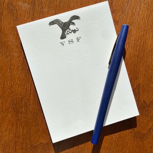 Personalized Hawk Stationery for Men | Military & Aviator Note Cards - Etsy