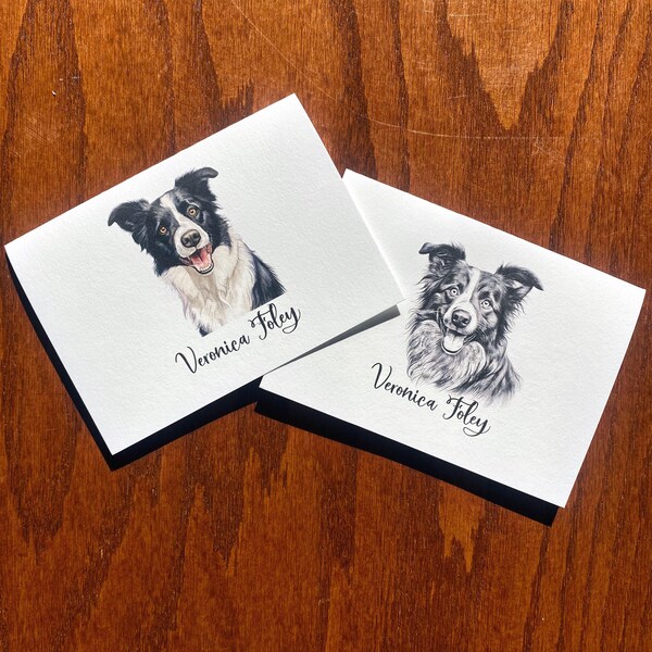Collie Cards - Etsy