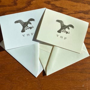 Personalized Hawk Stationery for Men | Military & Aviator Note Cards - Etsy