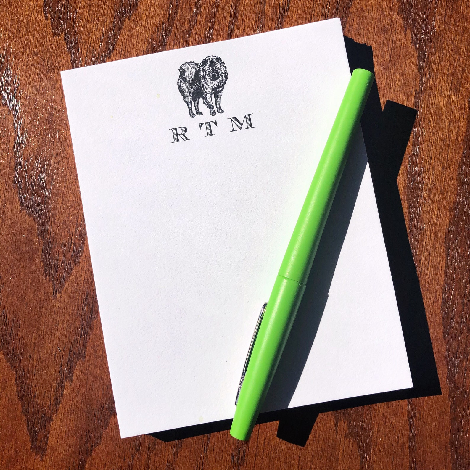 Personalized Chow Chow Note Cards - Etsy