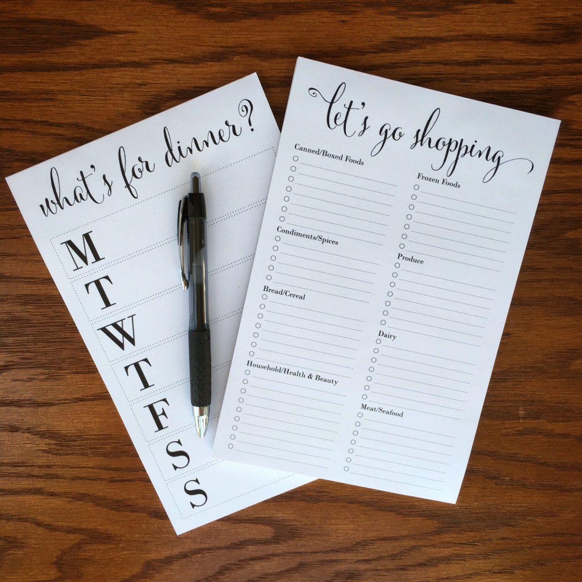 What's for Dinner Meal Planner Notepad | Etsy