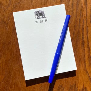 Personalized Elephant Stationery Note Card Set - Etsy