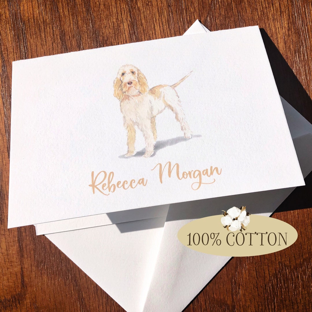 Personalized Spinone Italiano Note Cards - Etsy