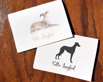 Greyhound Dog Note Cards Set of 10 With Matching Envelopes - Etsy