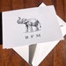 Personalized Elephant Stationery Note Card Set - Etsy