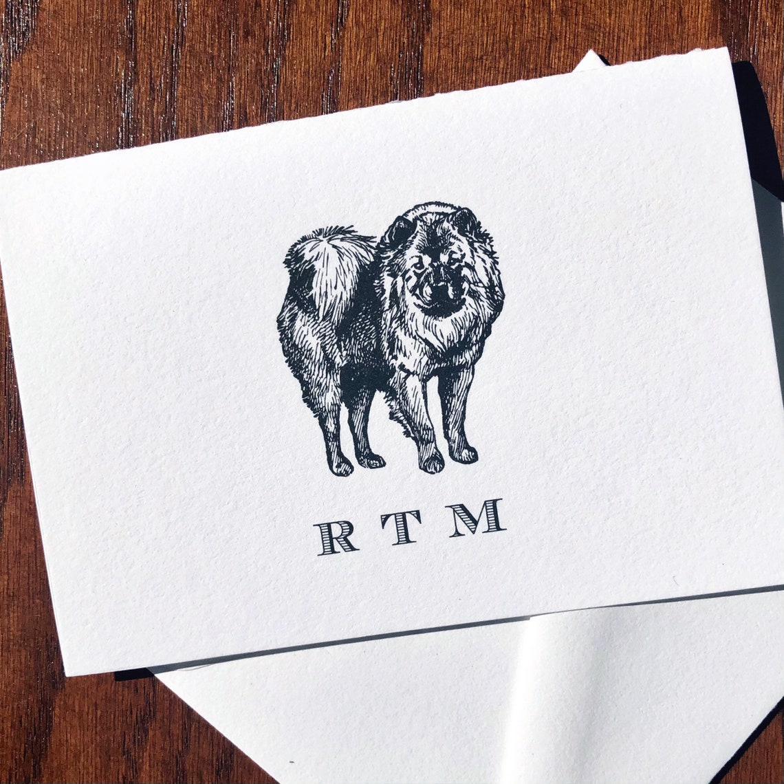 Personalized Chow Chow Note Cards | Etsy