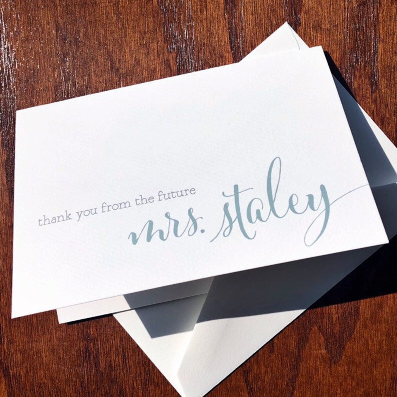 Thank You From the Future Mrs. Bridal Shower Cards - Etsy