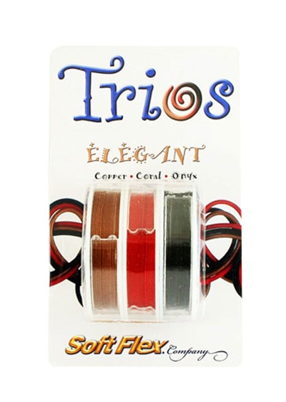 Soft Flex Trios Beading Wire in 3 color sets. Elegant trio | Etsy