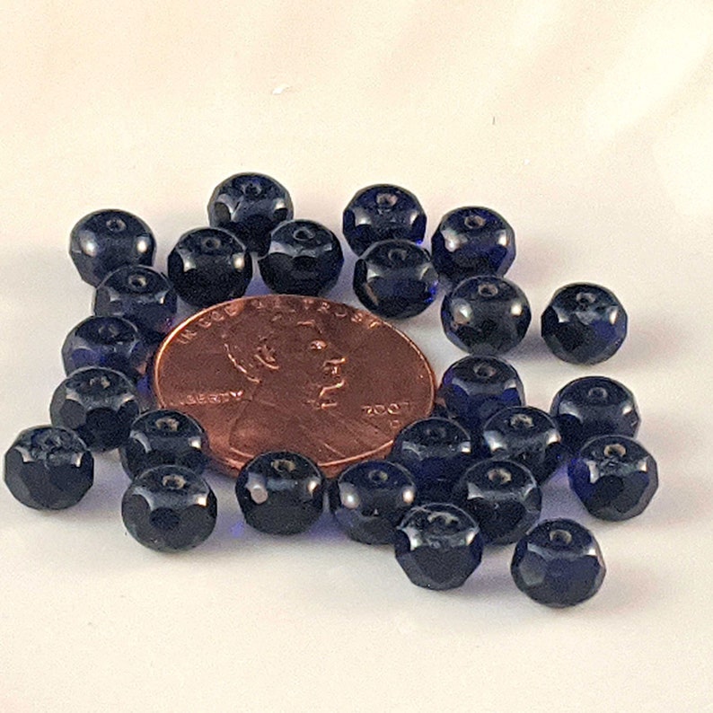 Faceted Fire Polished 4x6mm Gem Donut Rondell Beads 25/pkg - Etsy