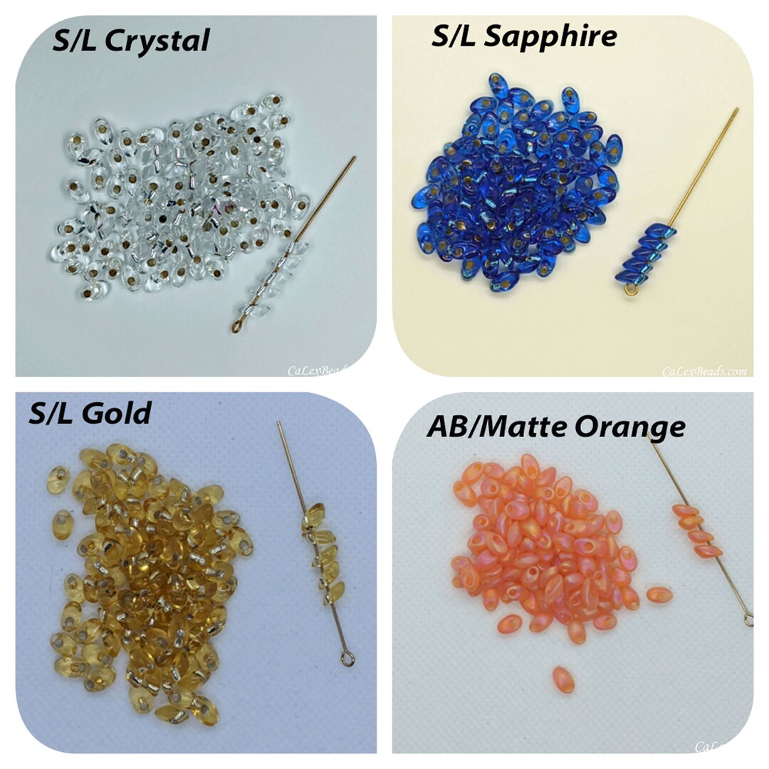 Long Magatama Beads 4x7mm in 12 Gram Tubes, 35 Amazing Colors to Choose ...