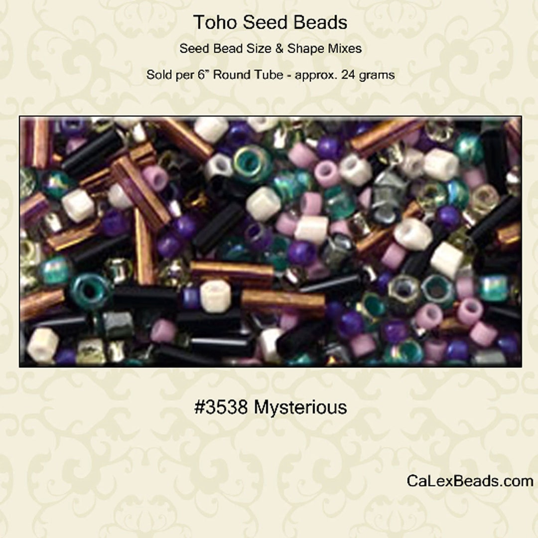 Toho Seed Bead Mixes Sold per 6 Inch Round Tube (apprx. 24 Gram) in 15 ...