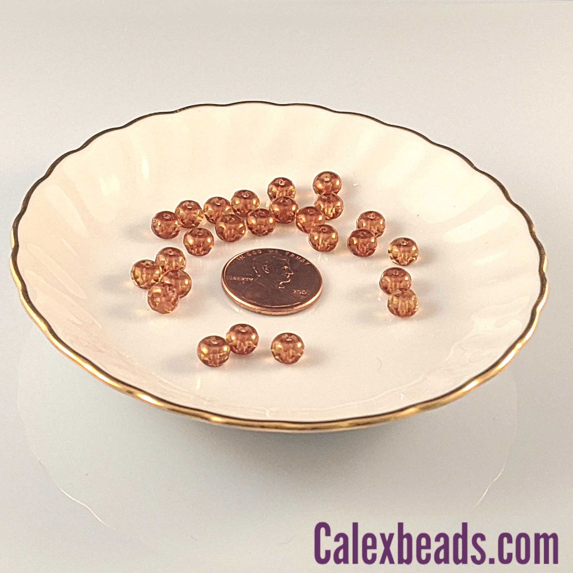 Faceted Fire Polished 4x6mm Gem Donut Rondell beads 25/pkg | Etsy