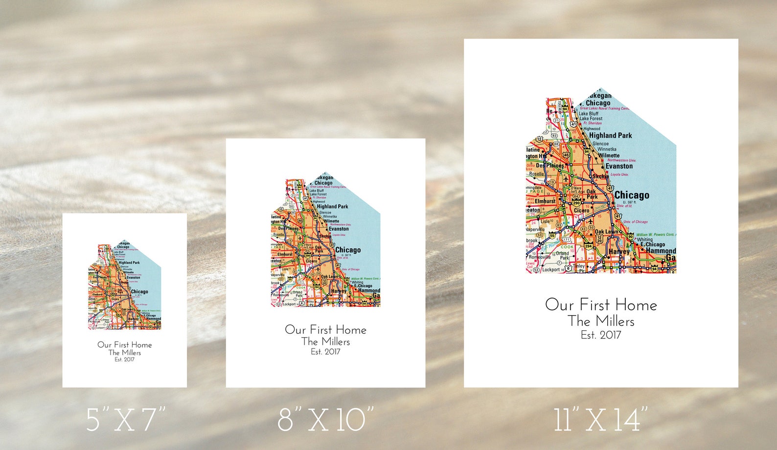 Our First Home Personalized City Map Makes a Wonderful First | Etsy