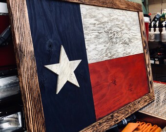 Rustic texas flag | Etsy