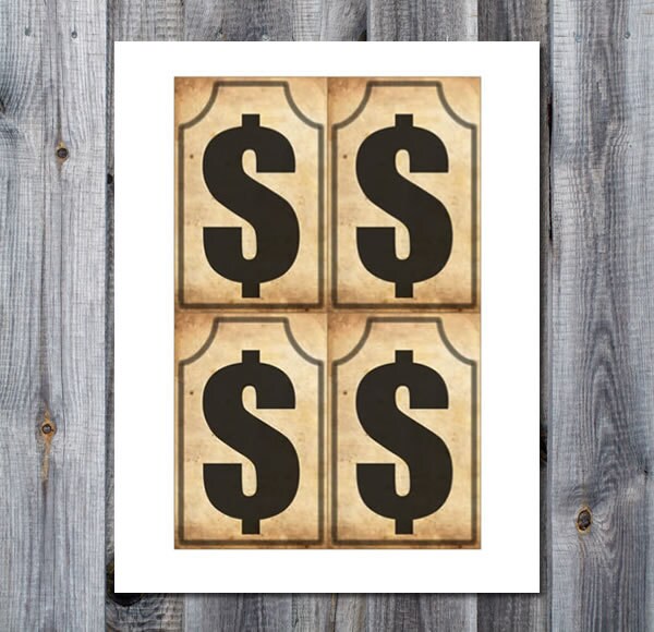 Western, Cowboy, Rodeo Birthday Party Theme - Goody Bag, Favor Tag ...