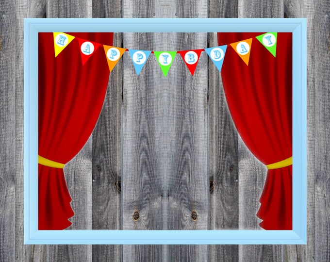 Printable Circus Photo Booth Props - Circus Birthday Props - Clown ...