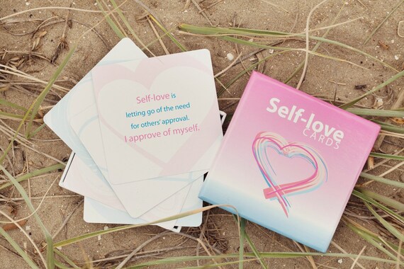 Self-love cards affirmations positive thinking self-help | Etsy
