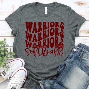 Customizable Softball Team Shirts, Retro Wave Design, Unisex Fit ...