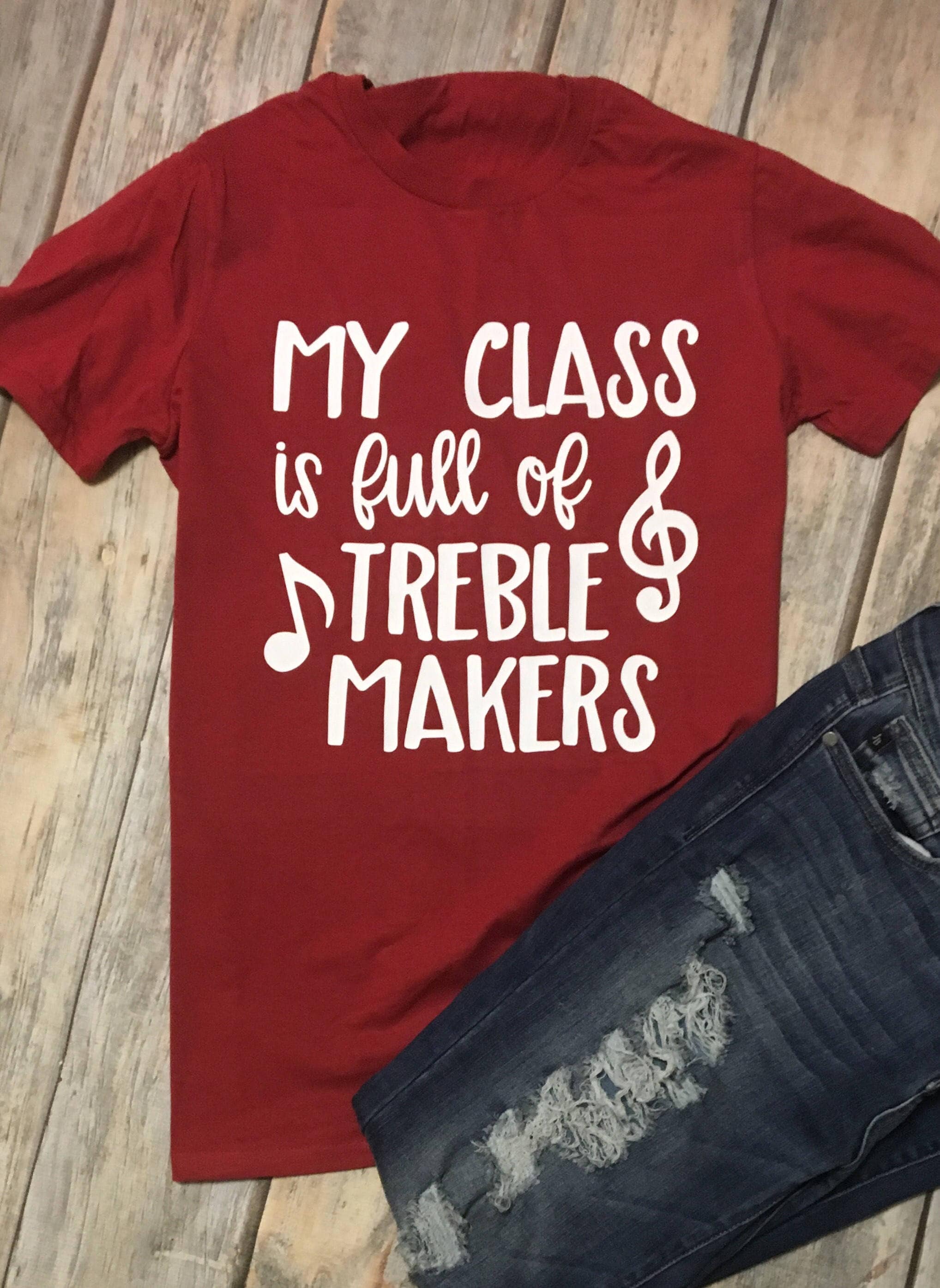 Treble Makers Music Teacher Shirt: Choir Band Tee - Etsy