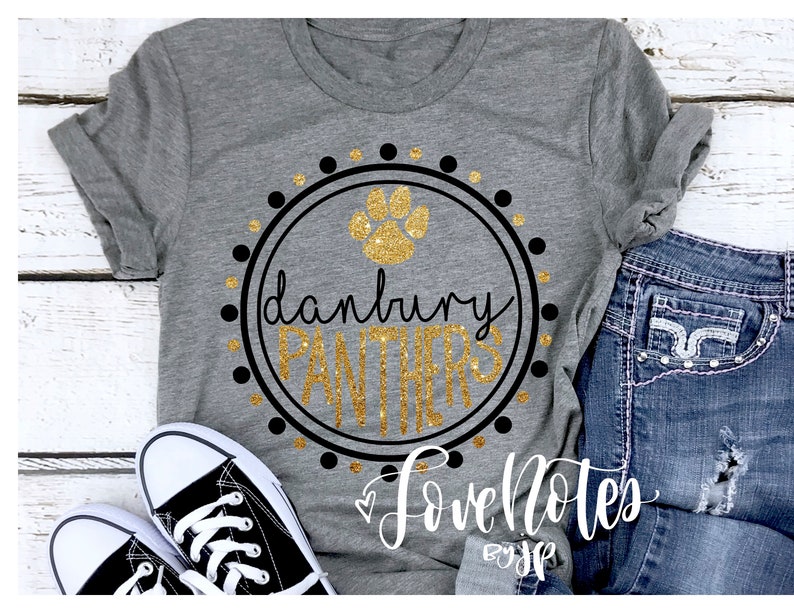 Panthers Team Spirit Shirt Team Pride Purple and White - Etsy