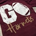 Customizable GO Mascot, Football Team Spirit, Go Hornets, Maroon and ...