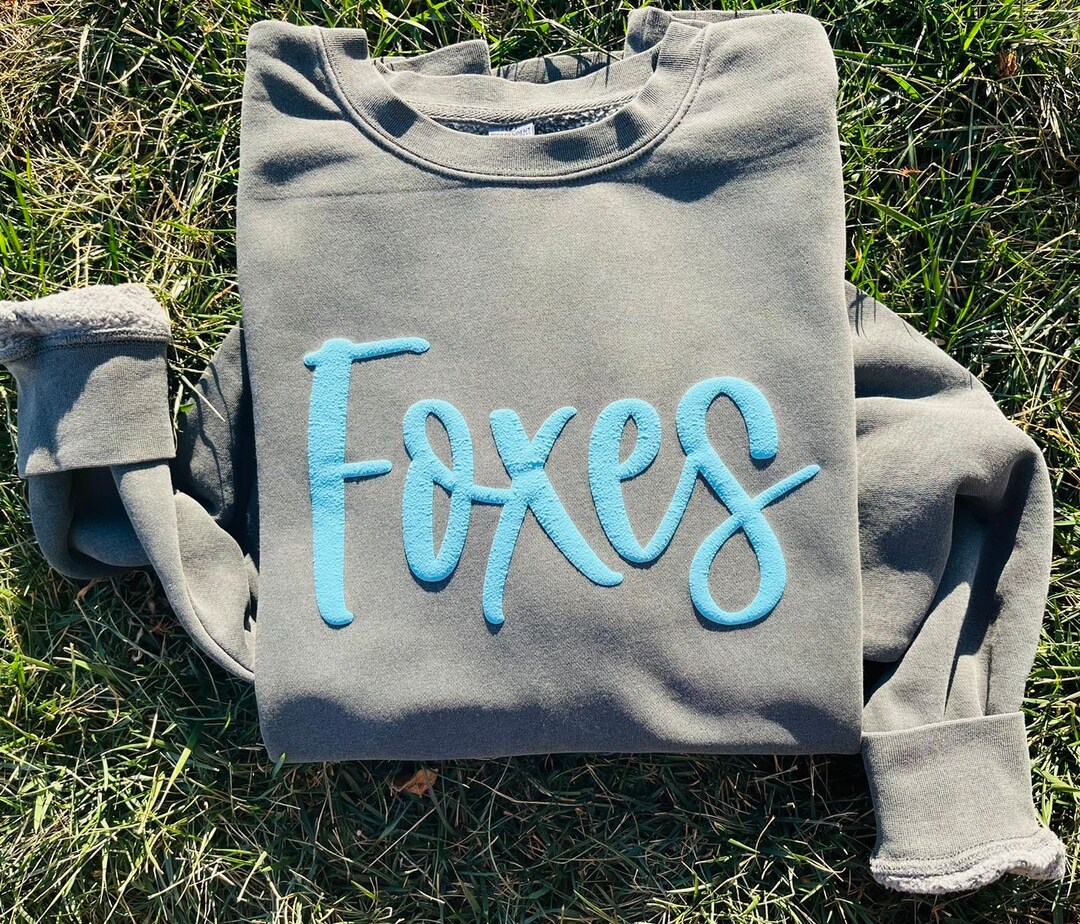 Puff Vinyl, Custom Team Crewneck Sweatshirt - Etsy
