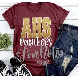 Customizable Team Spirit Shirt, School Initials Shirt, Team Pride ...