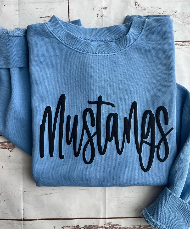 Puff Vinyl, Custom Team Crewneck Sweatshirt - Etsy