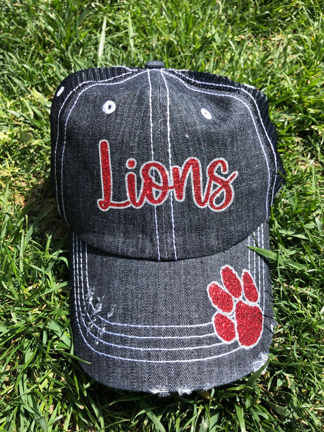 Customizable Team Hat, Glitter, Adjustable Trucker Hat, Adult - Etsy