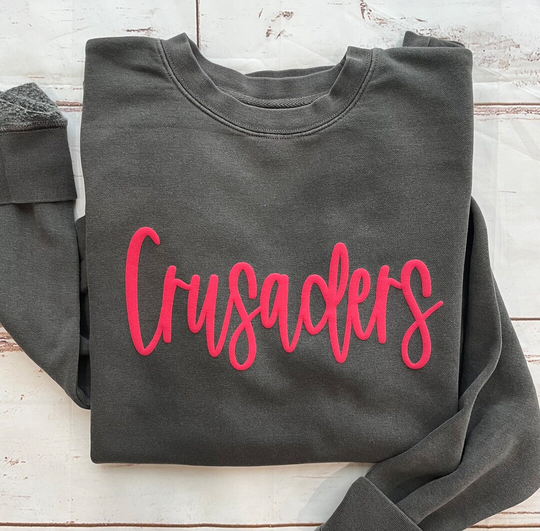 Puff Vinyl, Custom Team Crewneck Sweatshirt - Etsy