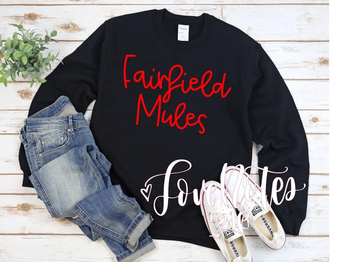 Fairfield Mules Spirit Shirt, Mules Fan Shirt, Spirit Tee, Mules Pride ...