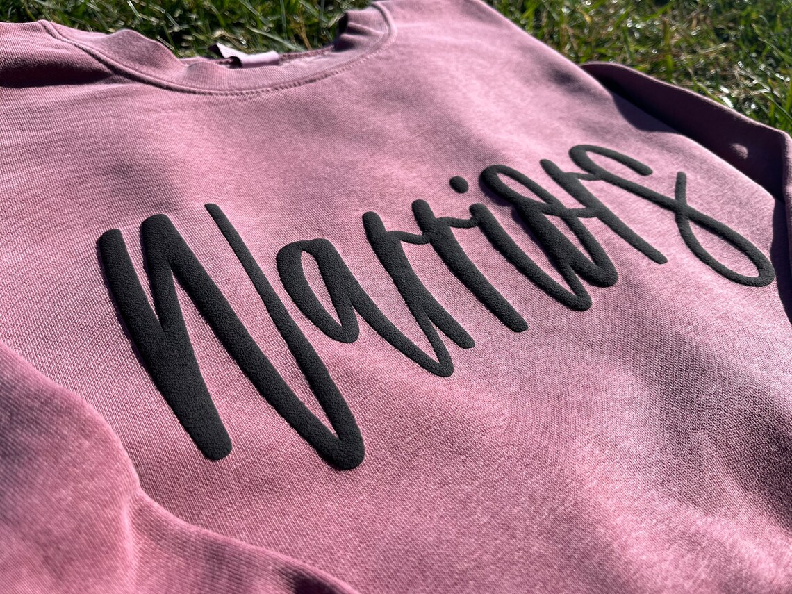 Puff Vinyl, Custom Team Crewneck Sweatshirt - Etsy