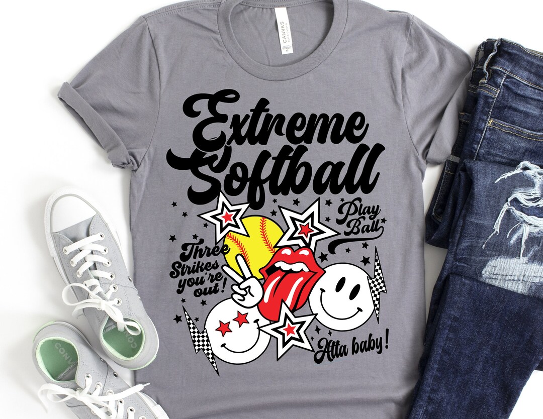 Extreme Softball Retro Collage Shirt, Extreme Gift,customizable ...