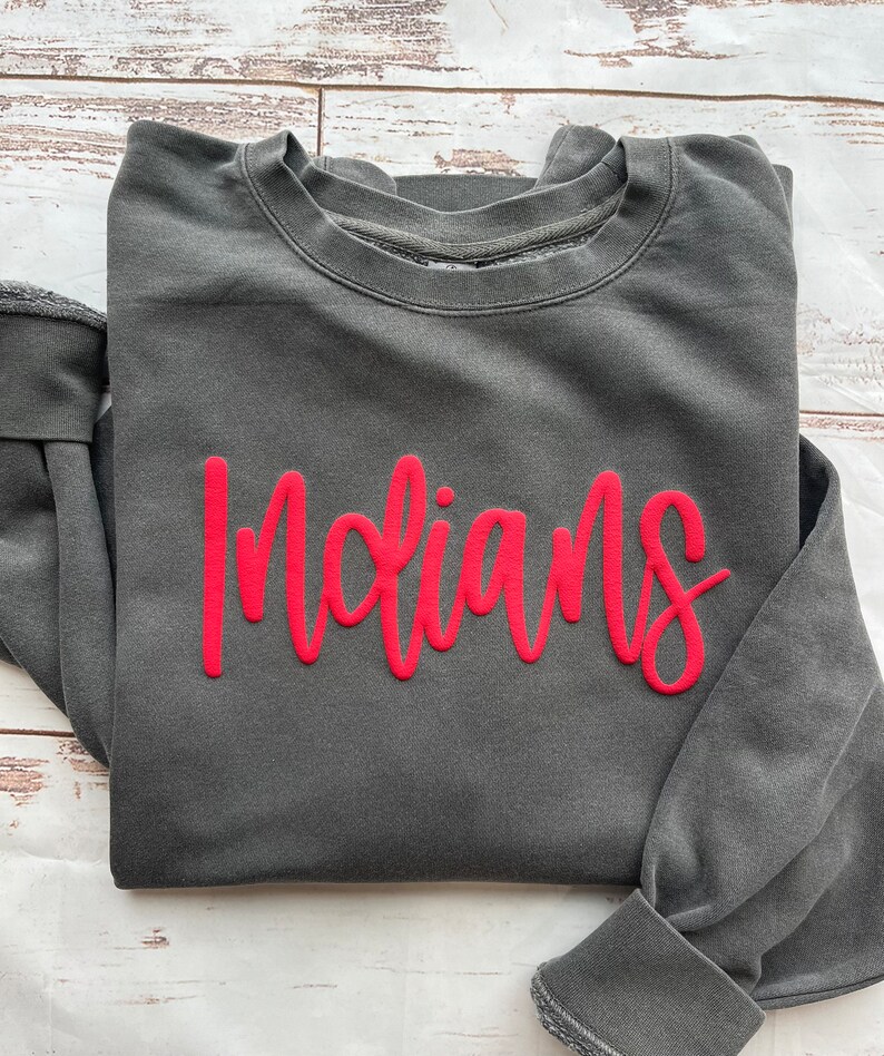 Puff Vinyl, Custom Team Crewneck Sweatshirt - Etsy
