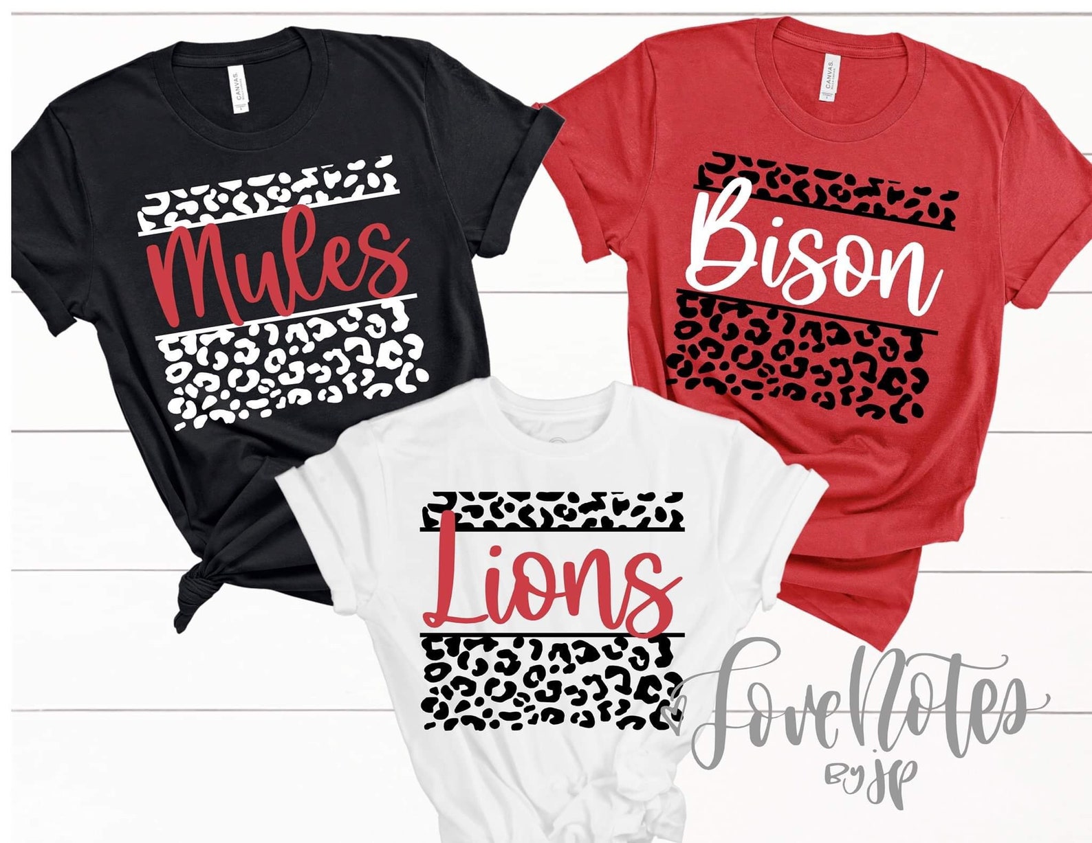 Customizable Team Spirit Shirt Custom School Gear Leopard | Etsy