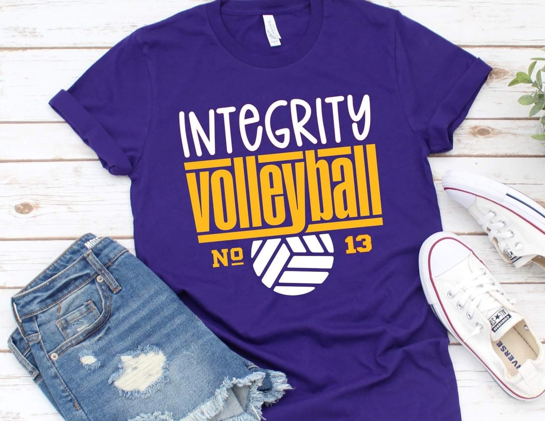 Integrity Volleyball Shirt, Volleyball Team Shirt, Gift for Volleyball ...