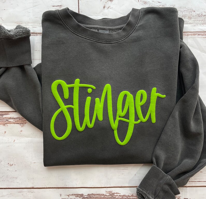 Puff Vinyl, Custom Team Crewneck Sweatshirt - Etsy