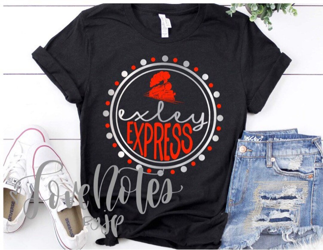 Exley Express Staff Spiritwear, Bella Unisex Fit, Heather Black, Silver ...