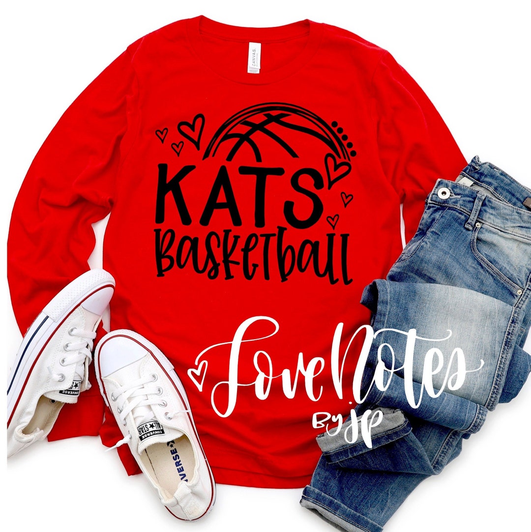 Custom Basketball Shirt, Kats Basketball, Black and Red, Basketball ...