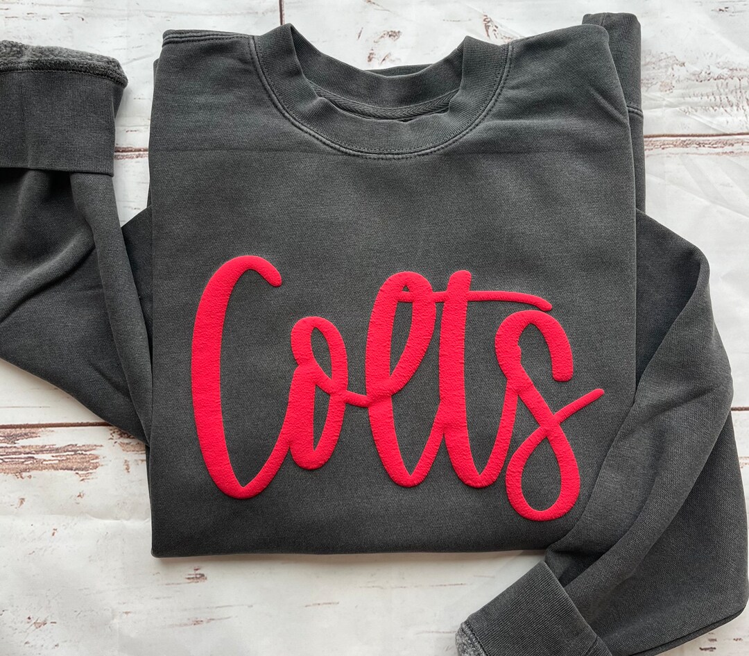 Puff Vinyl, Custom Team Crewneck Sweatshirt - Etsy