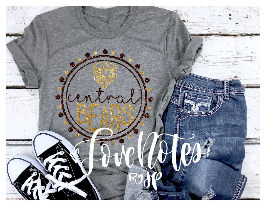 Central Bears Team Spirit Shirt, Customizable Team Pride, Spirit Tee ...