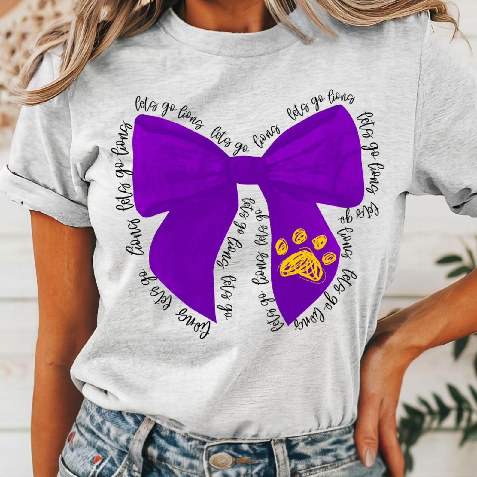 Lets Go Mules Game Day Bow Shirt With Team Logo on Bow, Custom Bow Tee ...