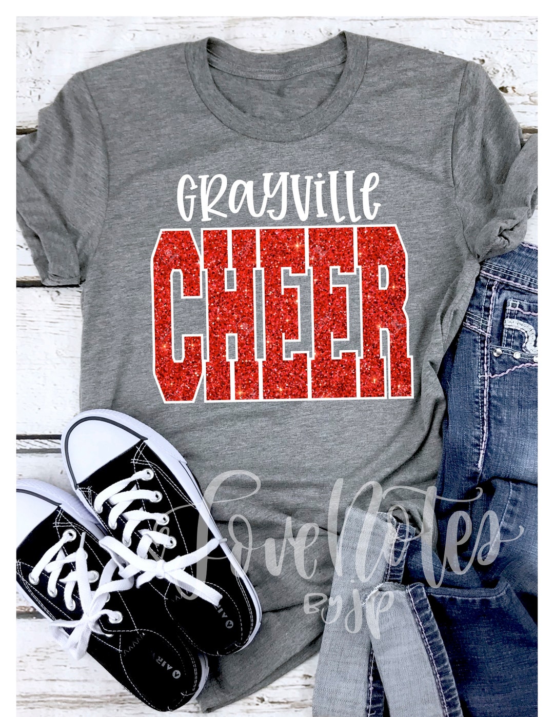 Custom Cheer Team Shirt, Customizable Colors, Glitter Cheer Shirt ...